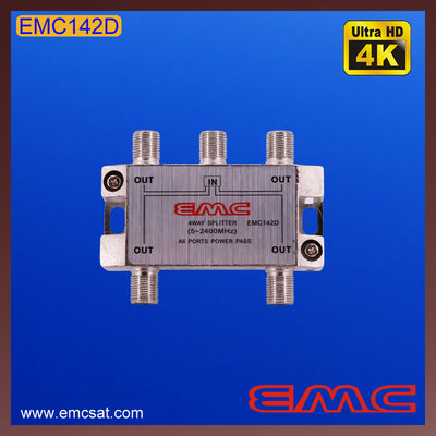 2 -2600 MHz SMATV 4 WAY SPLITTER with good signal transmission