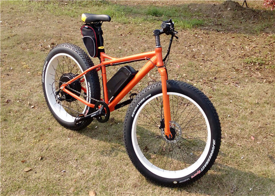 High Speed 1000W Electric Fat Bike 26 x 4.0 Fat Tyre Bicycle With Comfort Saddle