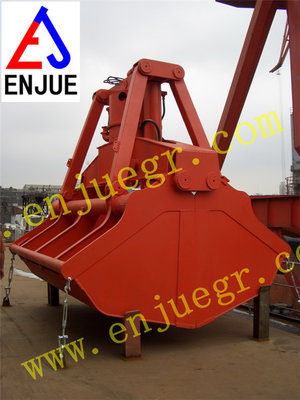 Single Wireless Rope Remote Control Clamshell Grab Bucket Grapple for Sale