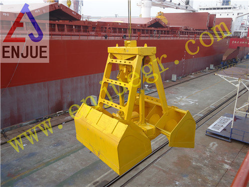 Single Wireless Rope Remote Control Clamshell Grab Bucket Grapple for Sale