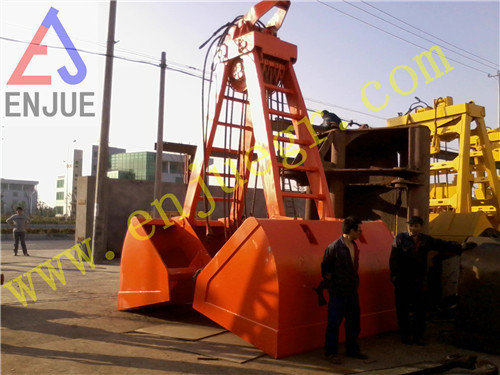 12cbm 30t Hydraulic Wireless Radio Remote Control Grab Bucket for Deck Crane