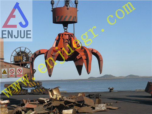 New Electric Hydraulic Orange-Peel Grab for Barge Bulk Material Handling for Rock