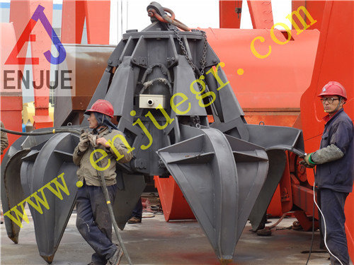 New Remote Control Grab Electric Hydraulic Orange Peel Grab used for Rock and Bulk Material