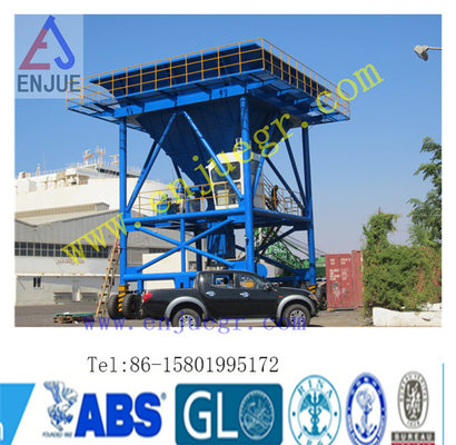 Latest Industry Port Mobile Type Double Dust Collect Hopper for Truck Load and Unload Bulk Cargo