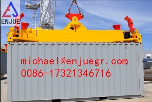 electric hydraulic rotatary telescopic container spreader