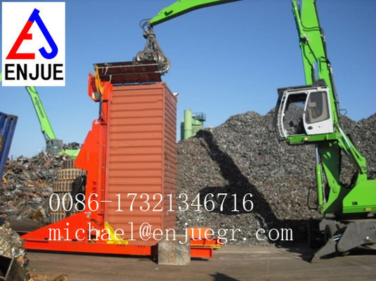 electric hydraulic container tilter container tilting tilter per container loading shipping containers