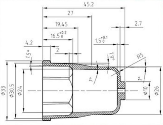 EPDM NBR Viton Auto Custom Rubber Parts , Customized Molded Rubber Components