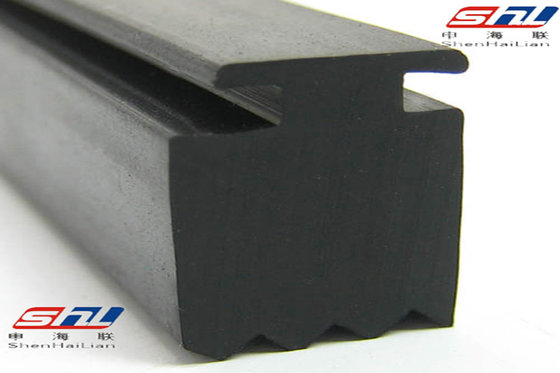 Air Proof Rubber Door Threshold Seal Black , Rubber Strip Seal 30 Shore A