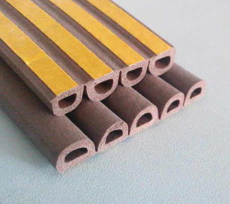 D shaped EPDM Sealing Strip , 3m Mechanical rubber door weather seals
