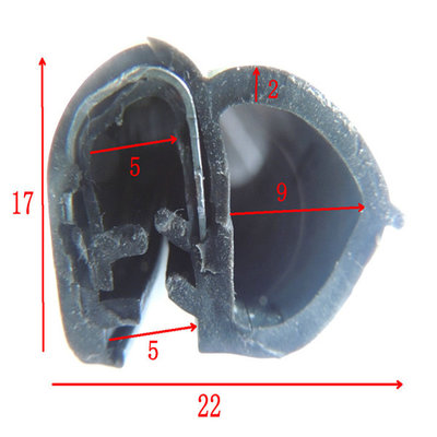 Black Extruded Rubber Seal Environmental-friendly With Good Weather Resistance
