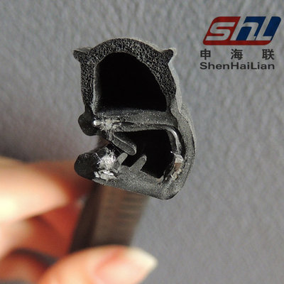 EPDM Metal Channel Extruded Rubber Seal , Container Door Seal Profiles