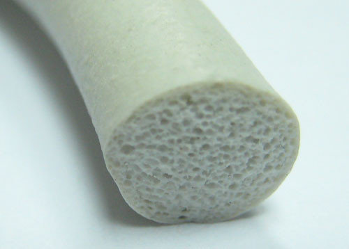 Extruded Sponge Gasket Silicone Sponge Extrusion for Automotive , Machinery