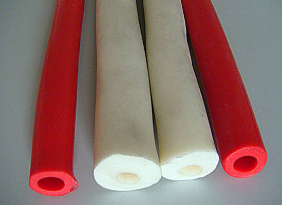 Silicone Rubber Profiles Silica Gel Sealing Tube / Soft Rubber Foam Sealing Hose