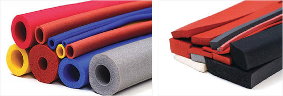 Insulation Resistant Silicone Foam Sealing Strip for Oil Drum , NR NBR SBR EPDM