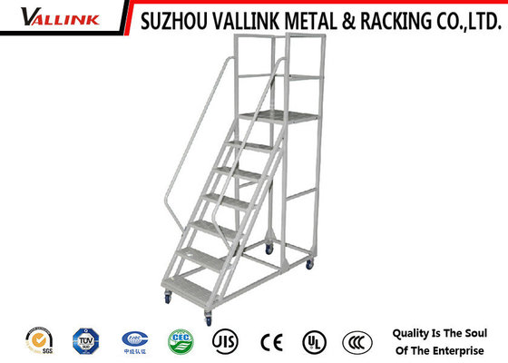 Custom Mobile Platform Ladder For Diy Hardware Store / Hospital