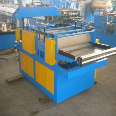 Down Pipe Cut to Length Slitting Line Machine with Rubber Main Shaft Material10m-15m/min