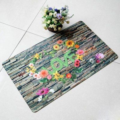 Eco-Friendly Beautiful Rubber Floor Carpet , Custom Rubber Floor Mats