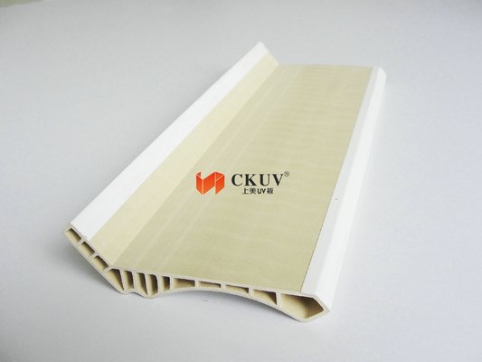 Decorative MDF Skirting Line , PVC WPC Profile Extrusion Line For Laminate Floor