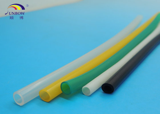 High Voltage Resistant Rubber Resin Soft Silicone Tubing / Pipes Multi Color for Customized