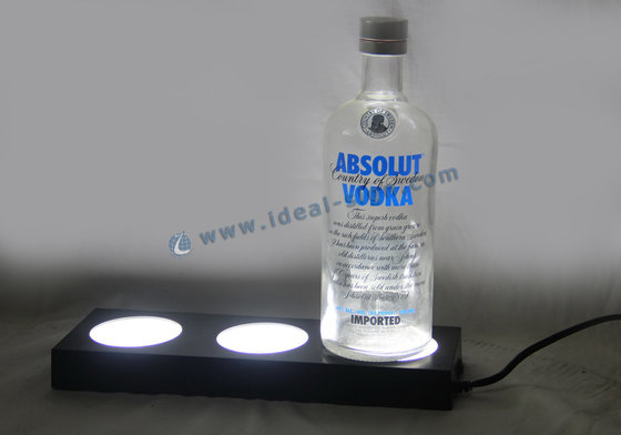 LED Acrylic Liquor Bottle Display Standing / Glorifier PS Injection Plastic Case
