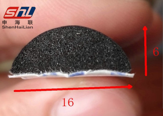semi round Foam Rubber Seals EPDM Anti - Dust Anti - Corrosion With 40 Shore A