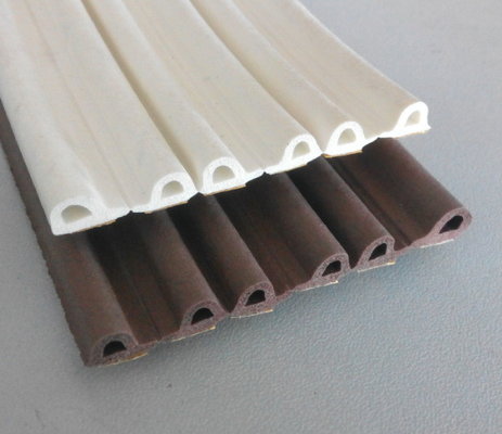 Extruded P type Door Rubber Seal EPDM / PVC Foam Waterproof ,Fireproof