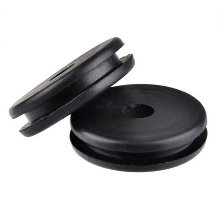 Weather Resistance Rubber Customized Parts , Rubber Cap With Black Epdm Rubber