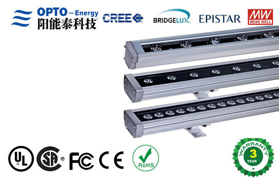 DMX 9 Watt RGB Led Wall Washer Lighting / led stage lighting with Silicon Rubber Sealing