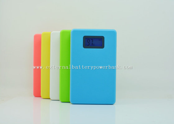 Dual USB LCD Digital Indicator Mobile Polymer Power Bank 6000mah