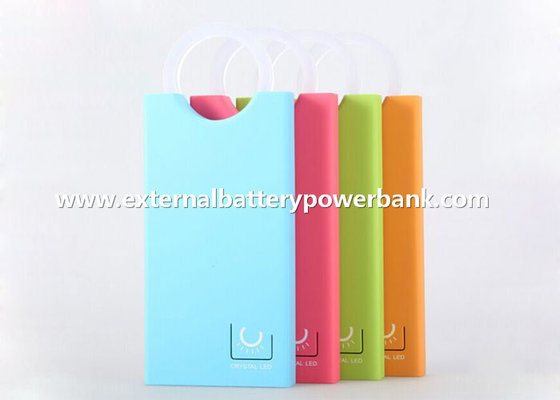 Mini Shinning Keychain Polymer Power Bank External Battery Charger 4000mah