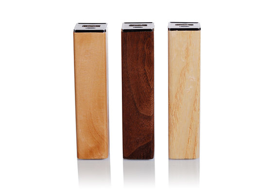 Solid Wood Style Mini USB External Battery Power Bank For Smart Phone