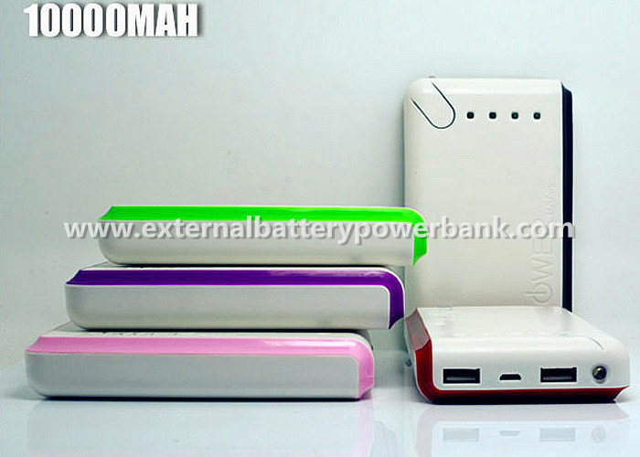 Colorful Fast Charging 13000mAh Double USB Power Bank For MP3 / MP4 / PC