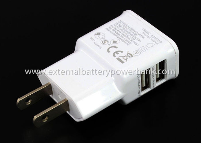 220V Universal USB Travel Charger For Samsung Iphone  Dual USB Ports