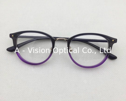 Light-weight combined frame with acetate &amp; titanium eyewear spectale frames supplier