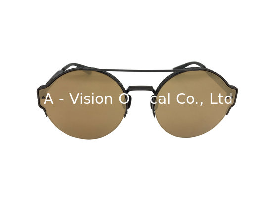Big round metro style metal sunglasses Men Women hot selling UV 400 supplier