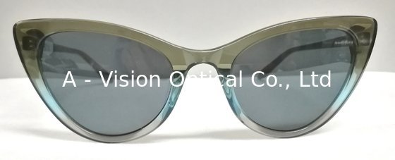Super cateye sunglasses Plastic sun wear polarized lens Natural material supplier