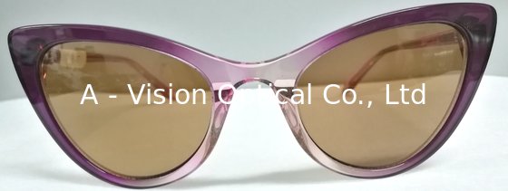 Super cateye sunglasses Plastic sun wear polarized lens Natural material supplier