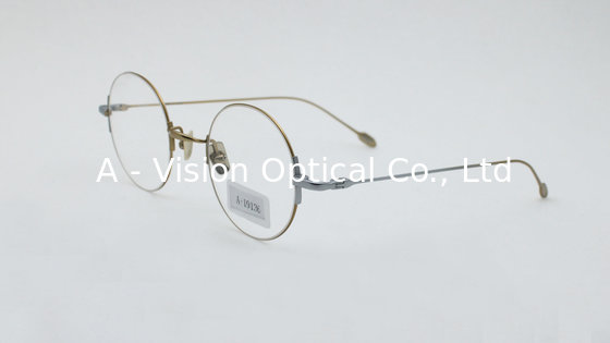 Pure Titanium Retro Round Optical Eyeglasses Frame Ultralight Eyeglasses supplier
