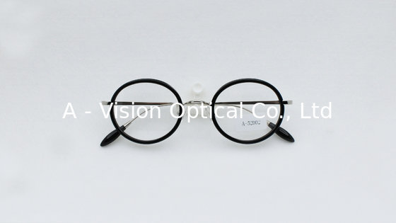UltraLight titanium acetate Retro round Fashion Eyeglass frame for Men Women supplier