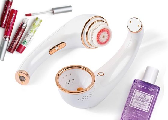 5 In 1 Handle Rechargeable Facial Cleansing Brush Spa Face Brush Unique Style