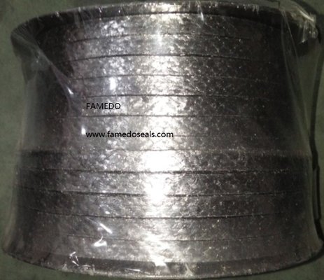 high quality graphite braided packings reinforced with glass fiber or steel wire