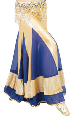 Chiffon piecing gorgeouslong belly dance skirts  360 degree  length  92cm