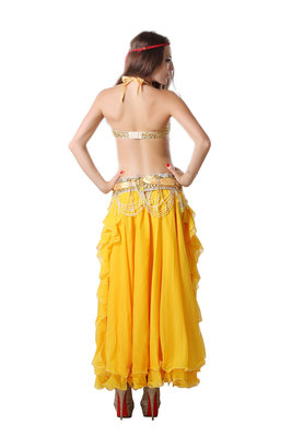 Professional Belly Dance Costumes with diamonds   Soft and comfortable satin fabric