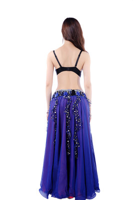 Layered leaf professional belly dance attire / costumes with diamonds
