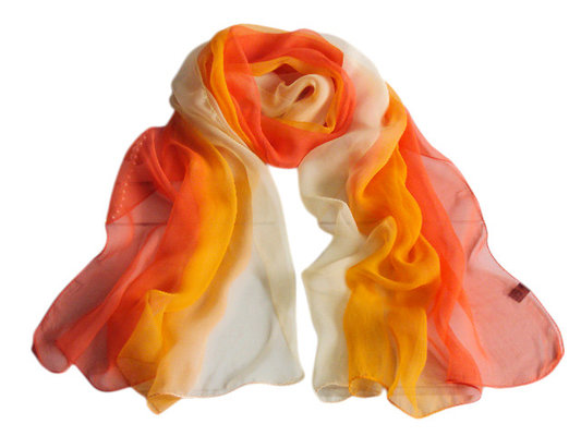 Professional  Hand drawn light silk veil for Belly Dance Accessories