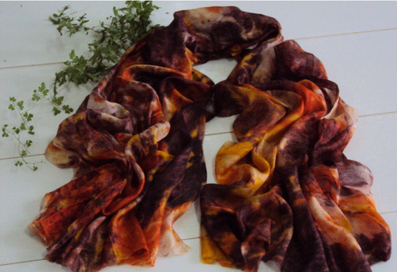 Sexy Spatterning dye soft silk veils for belly dance elegant smooth