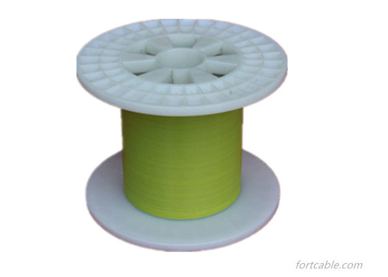 Yellow Color Flexible Power Cable FEP Coated Maintaining Small Dielectric Constant