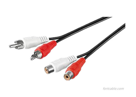 PVC Insulated Video Cable Custom Wiring Harness , Two To Two Terminals Electronic Wire Harness