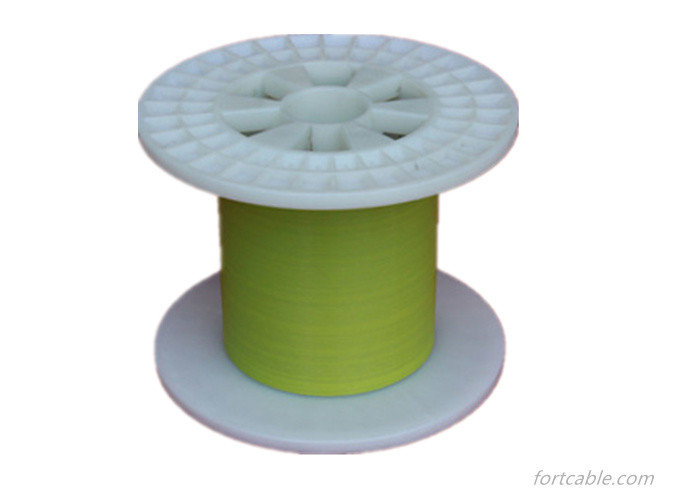 Yellow Color Flexible Power Cable FEP Coated Maintaining Small Dielectric Constant