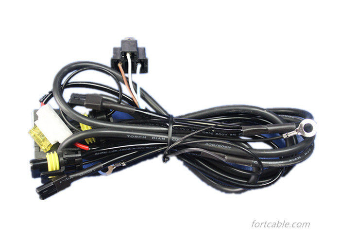 Max Current 9.4A Wire Harness Assembly H4 Cable Harness AWG14 For Automobile